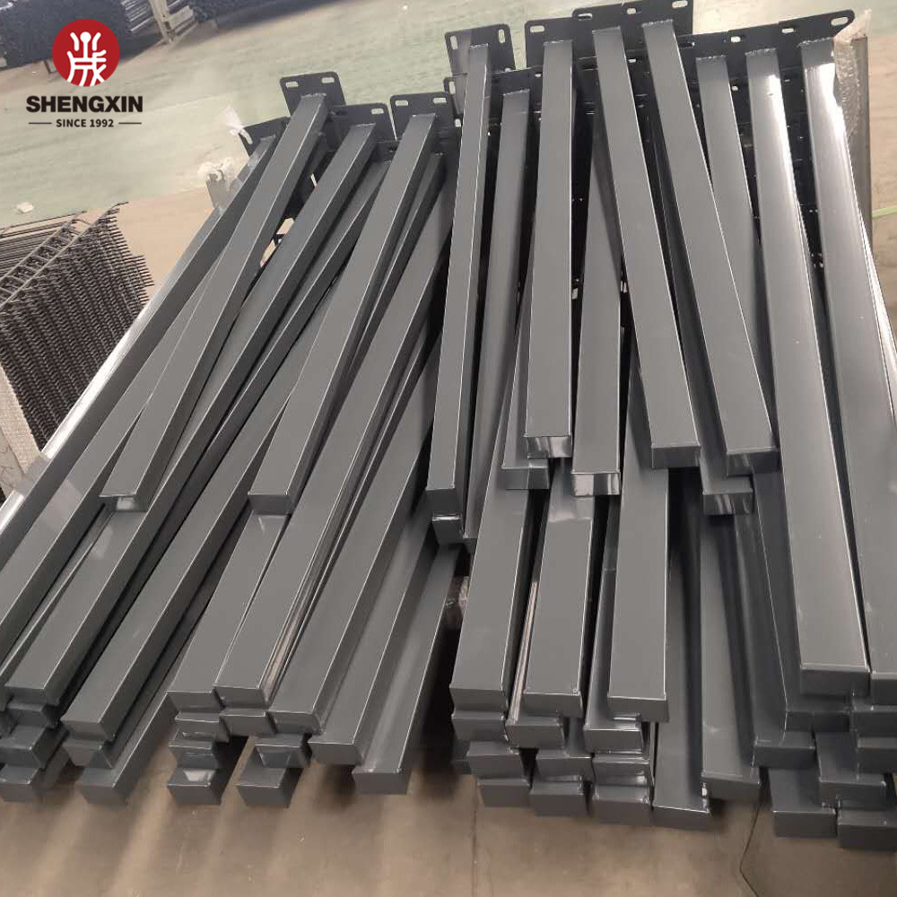 Powder Coating Square Shape Fence Post Decorative Removable Metal ...