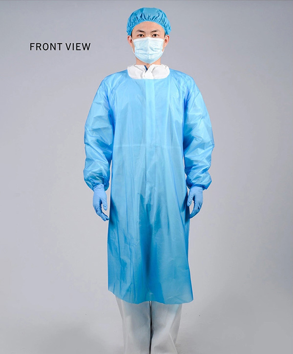 Medical disposable PE isolation gown