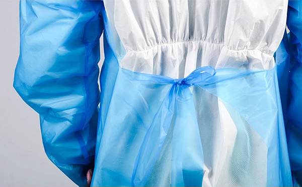 Medical disposable PE isolation gown