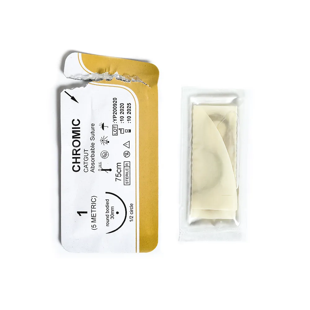 Absorbable Medical Suture Absorbable Sutures 5-0 75cm Medical Sutures