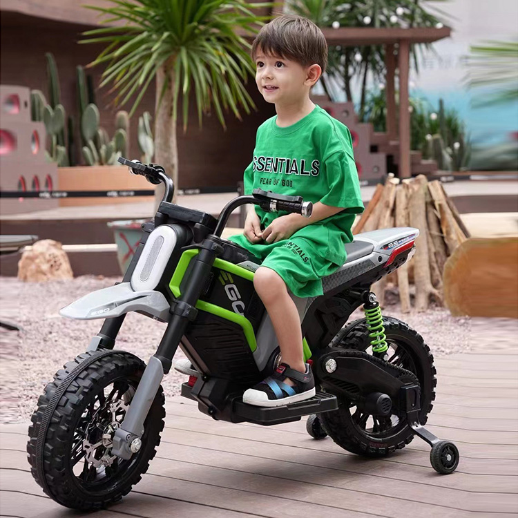 Electric kid motorcycle ride on toy baby motor bike rechargeable motor ...
